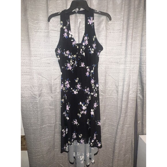 Candie's | Dresses | Candies Dress Womens Size M Black Floral High Low ...